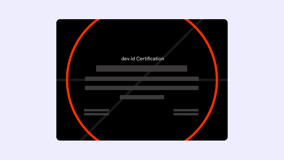 Dev Certificate Verified | dev.id Certification